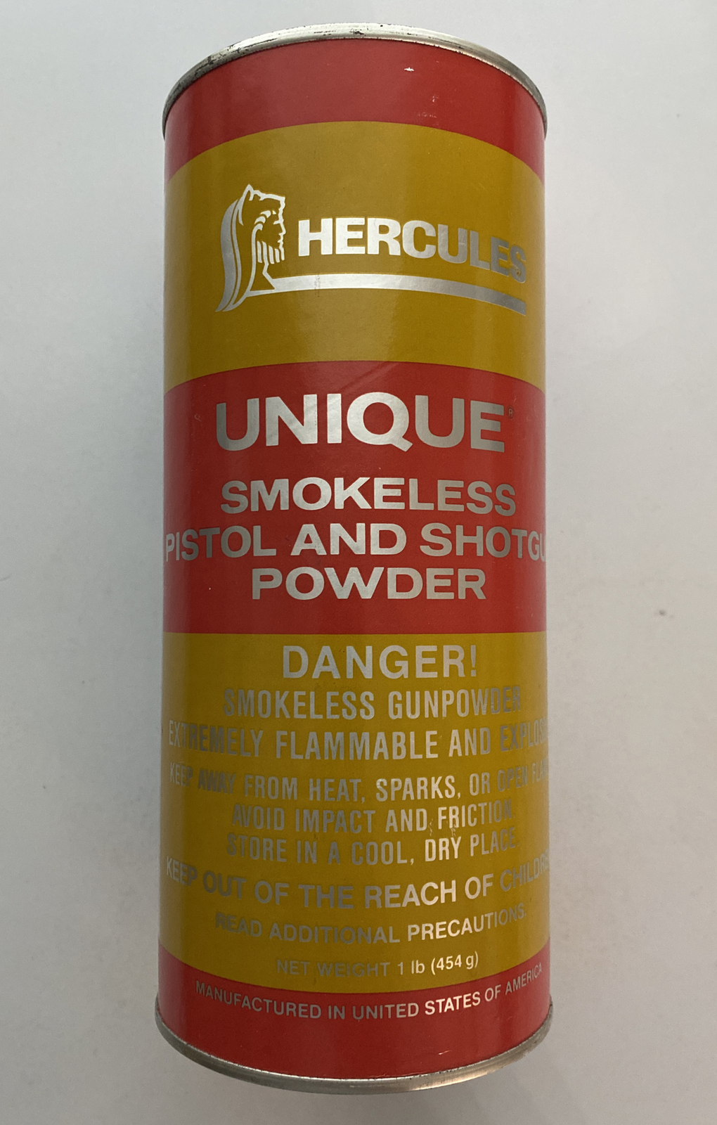 Vintage Hercules Unique Smokeless Pistol Shotgun 1# Powder Cardboard ...
