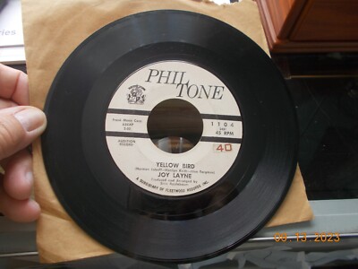45 RPM PhilTone Joy Layne Audition Record Moments to Remember b/w ...
