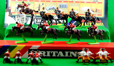 Various 1:32 BRITAINS FARM 2075 SHOW JUMPER & 2076 CANTERING HORSES ...