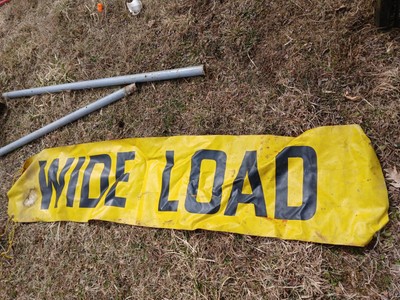 WIDE LOAD Vinyl Banner Wide Long Truck Safety Sign OVERSIZE | eBay