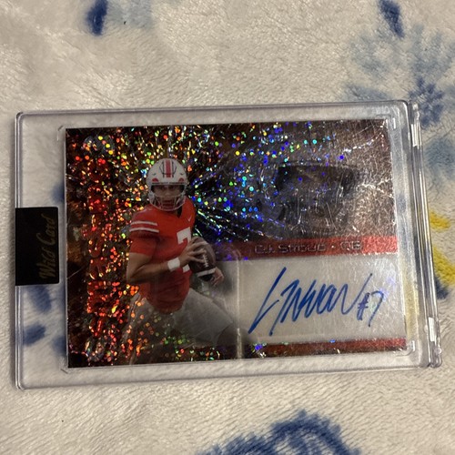 cj stroud Signed Rookie Card Wild Card Plus 6 Free Cards | eBay