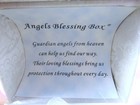 Angels Blessing Box Miniature Hand Blown Spun Glass Angel 22KT Gold ...