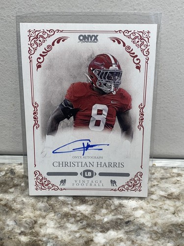 2022 Onyx Vintage Christian Harris Autograph No. VACH Houston Texans | eBay