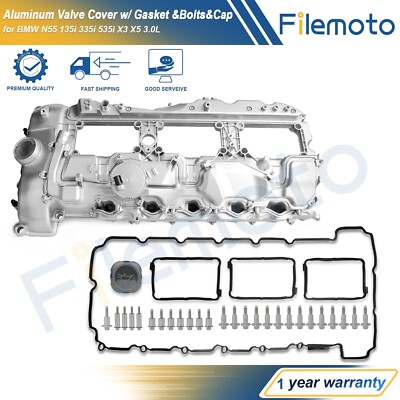 Upgrade Performance Aluminum Valve Cover kit for BMW N55 135i 335i 535i ...