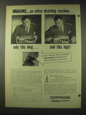 1948 Dictaphone Time-Master Dictation Machine Ad - Imagine | eBay