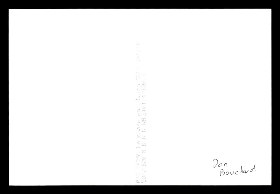 Don Bouchard Autographed 4x6 Color Photo Atlanta Flames Goalie #30 | eBay