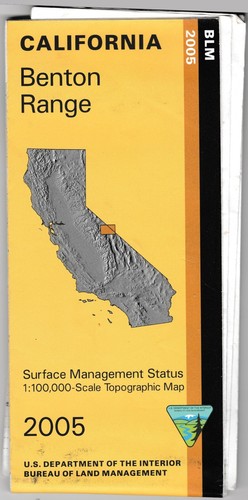 BLM TOPO MAP BENTON RANGE California Eastern Sierra | eBay