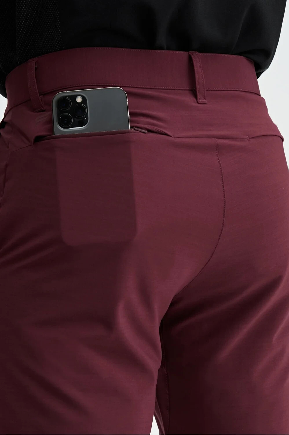 Fabletics Men's Pants The Only Pant Med Stretchy Water-Resistant Merlot ...