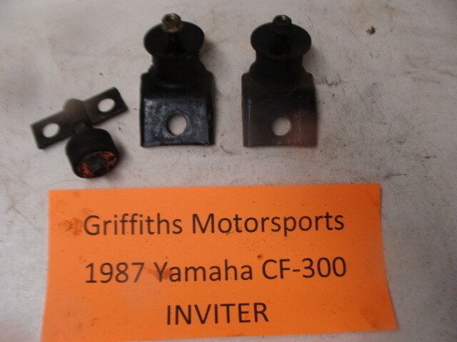 86-90 YAMAHA CF300 INVITER engine motor mounts set of 2 dampers torque ...