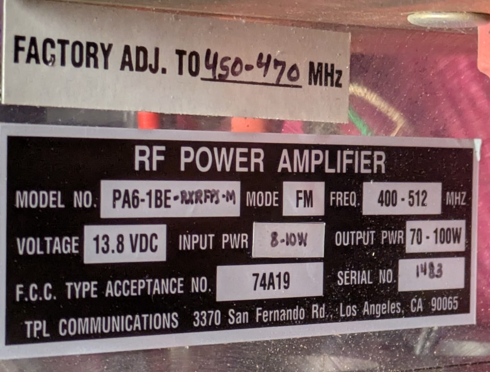 UHF Repeater Amplifier, HAM, GMRS, DMR, P25 100W | eBay