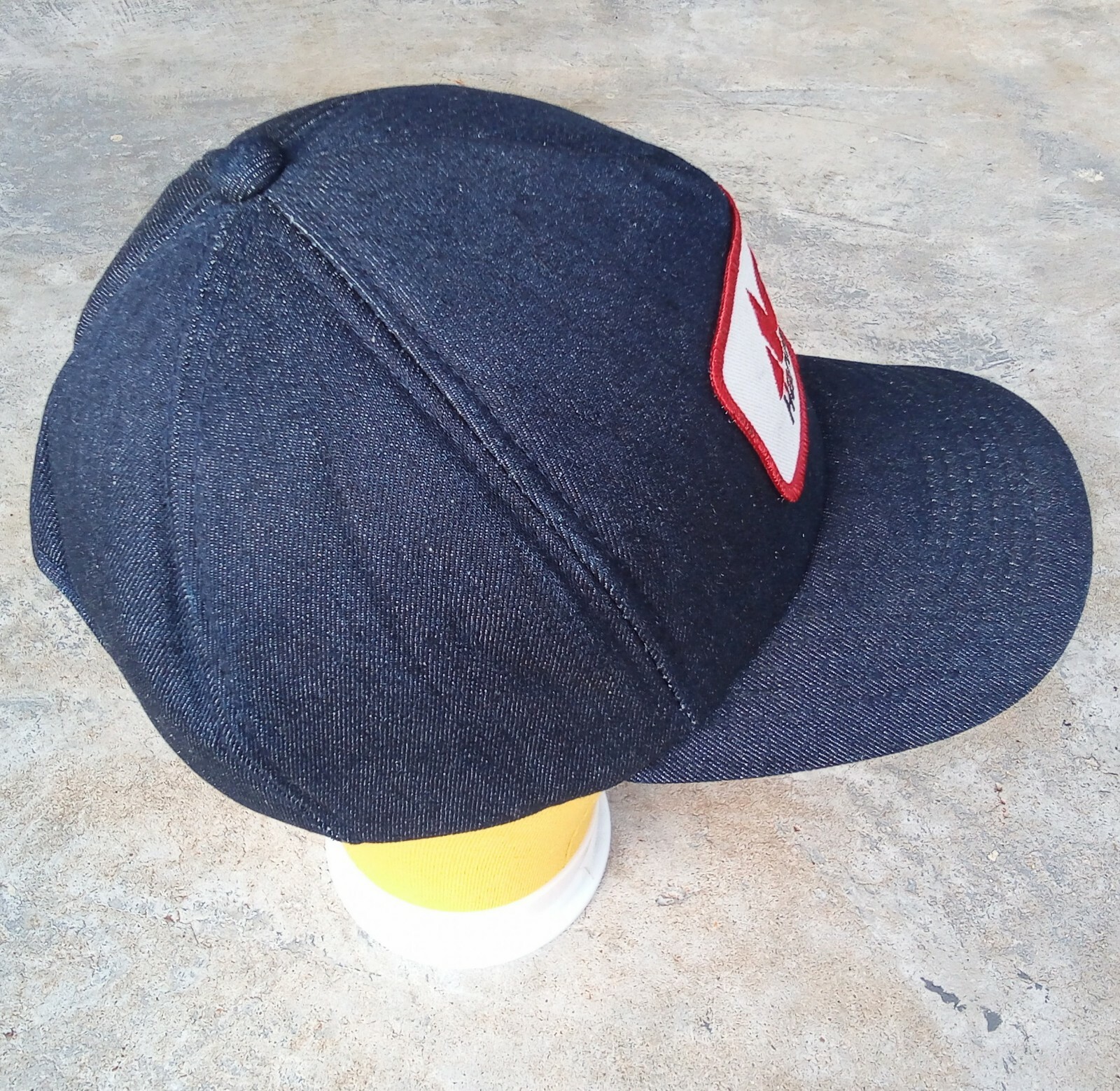 Rare Vintage Denim Ace Hardware Hat Foam Lined Snapba… - Gem