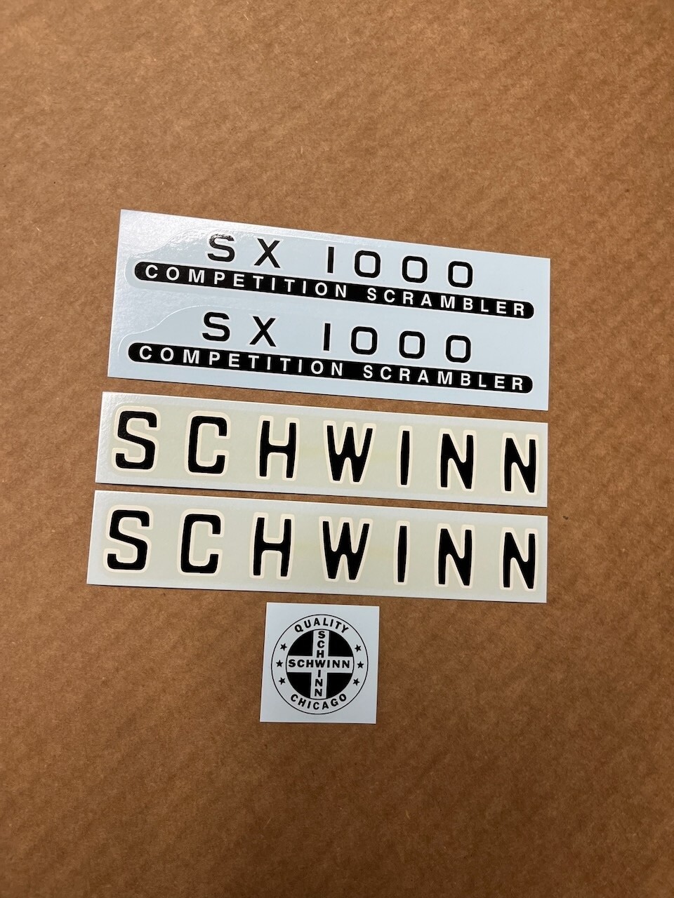 Schwinn SX1000 Competition Scrambler Bicycle Frame Decal Set BMX ...