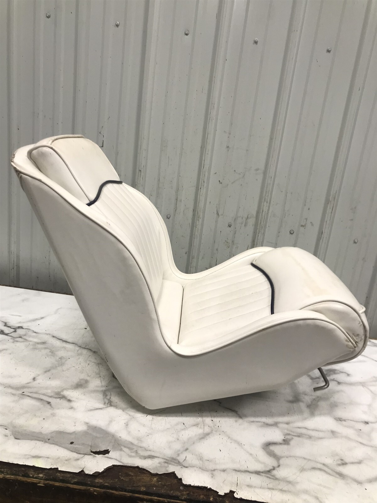 Boat Captains chair seat with adjustable mount base marine | eBay