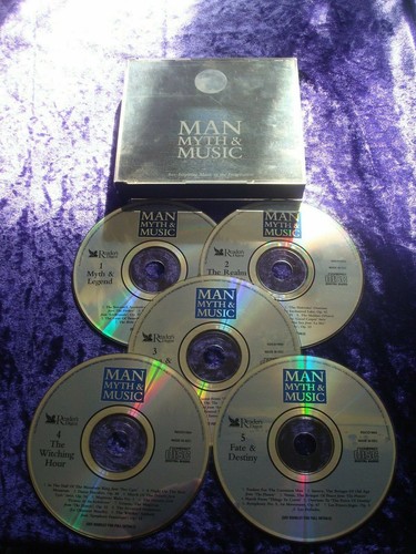 CD.MAN MYTH & MUSIC.5 CD SET.VARIOUS ARTISTS.CLASSICS.READERS DIGEST.38 ...