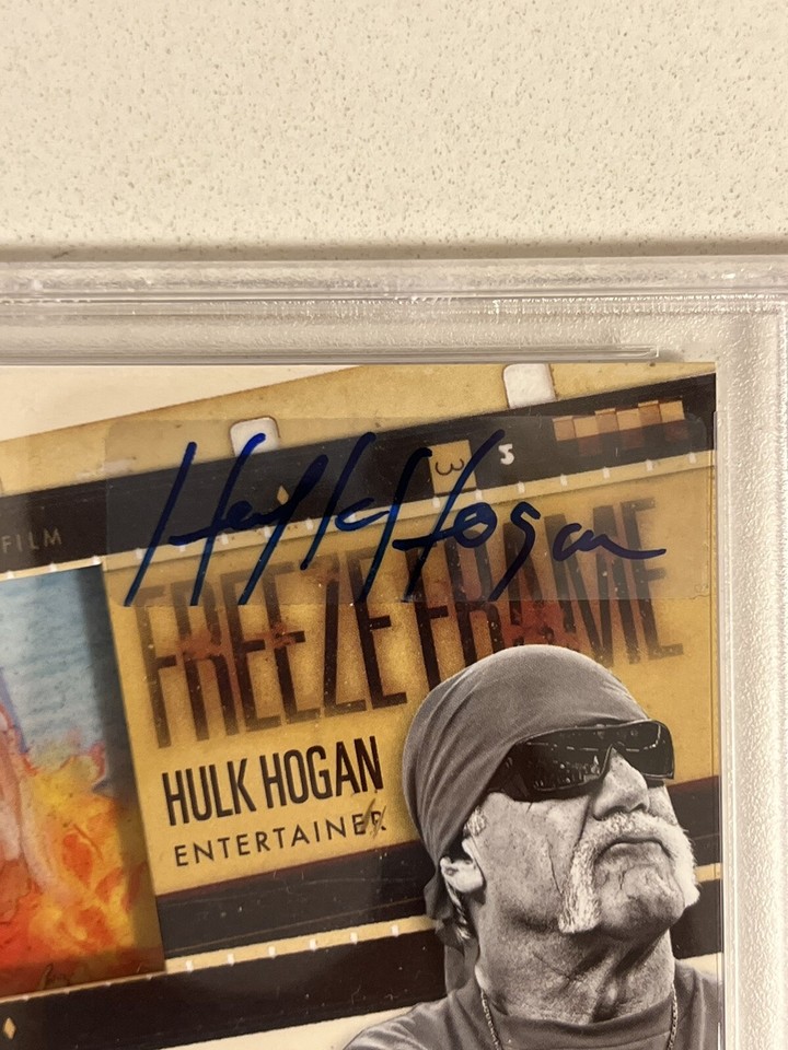 Hulk Hogan Signed Card WWE Hulkamania Autograph PSA AUTO Authentic WWF ...