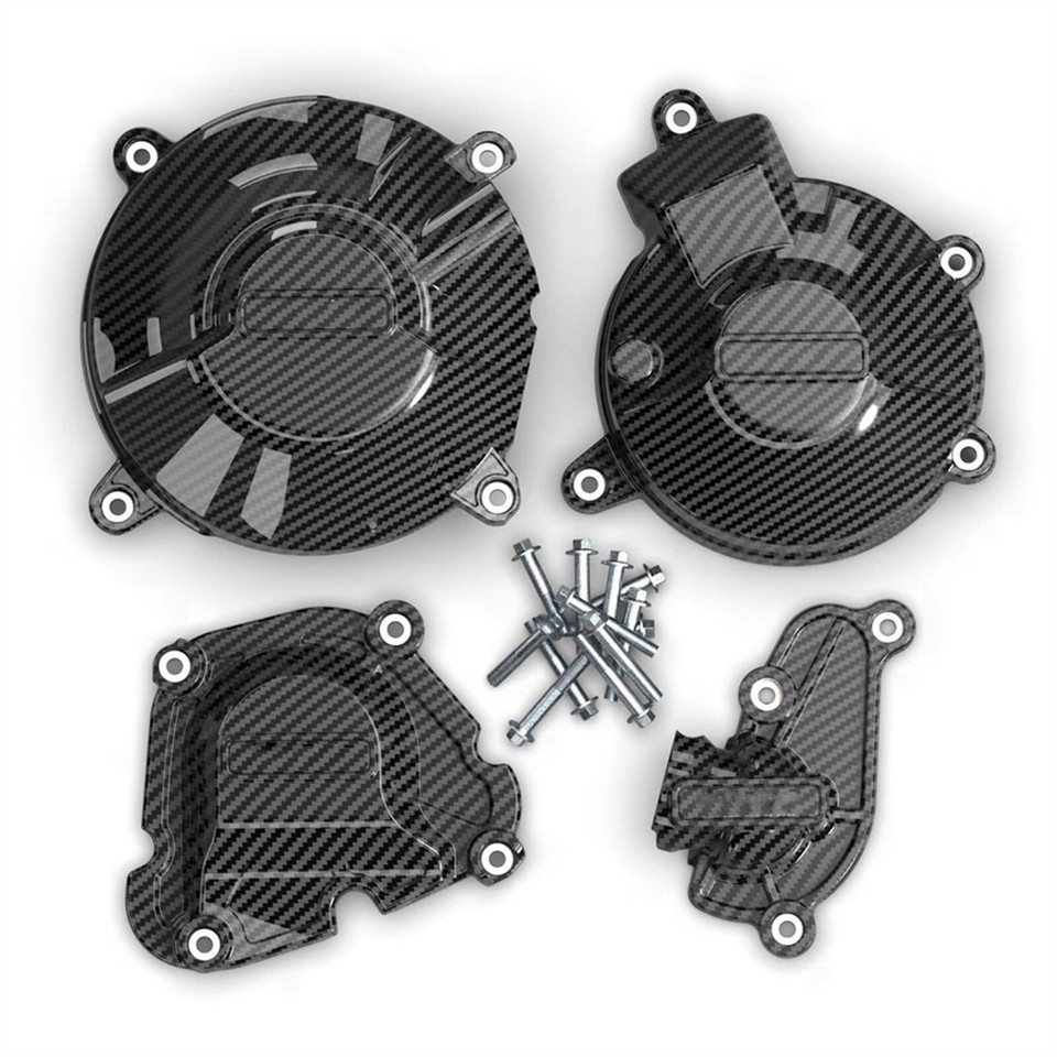 Carbon Fiber Look Engine Cover Protection For Yamaha MT-09 FZ-09 XSR900 ...