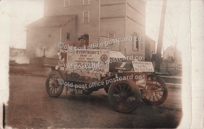 Wichita, Kansas-Red Star Flour Advertising-Auto-c1910-RPPC Real Photo ...