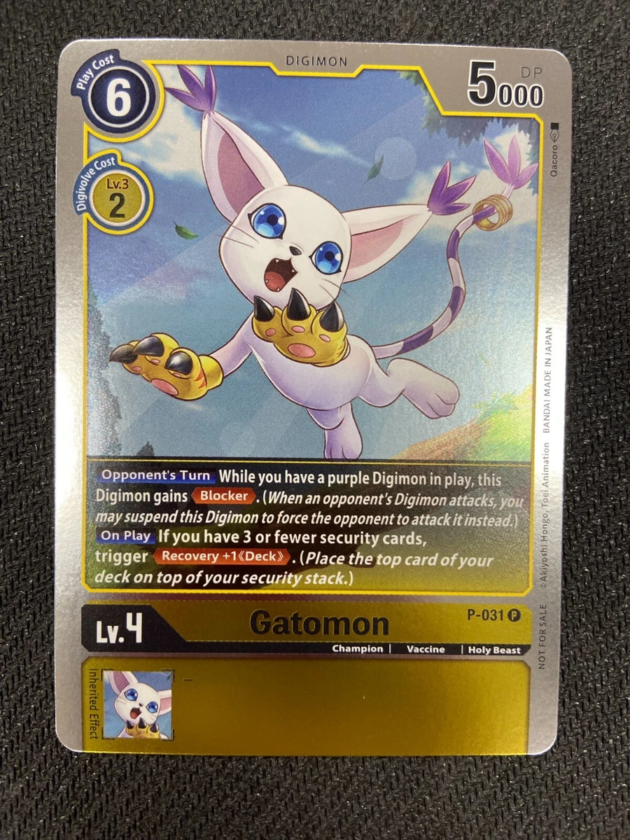 Digimon Gatomon Card