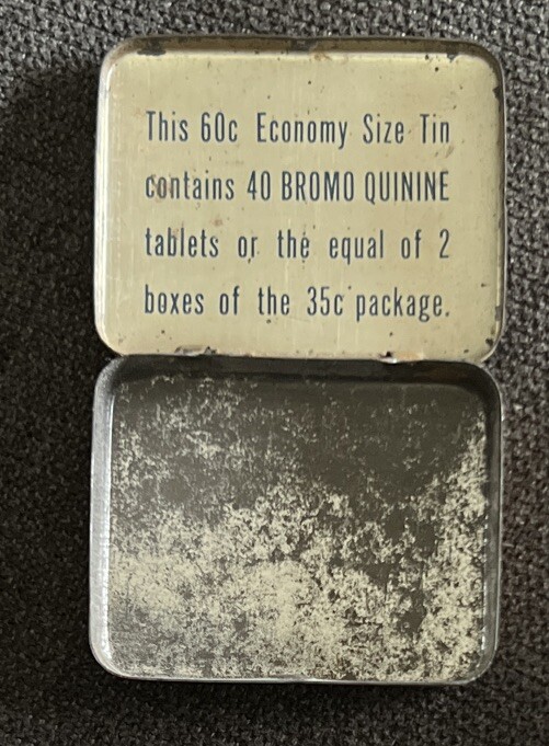 Vintage Bromo Quinine Tin Pre 1950’s Empty Laxative Medicine | eBay