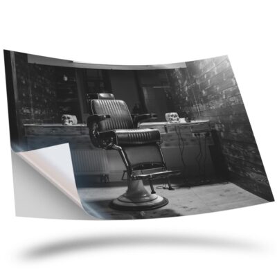 1 x Vinyl Sticker A1 - BW - Vintage Barbers Chair Men's Barber #37088 ...