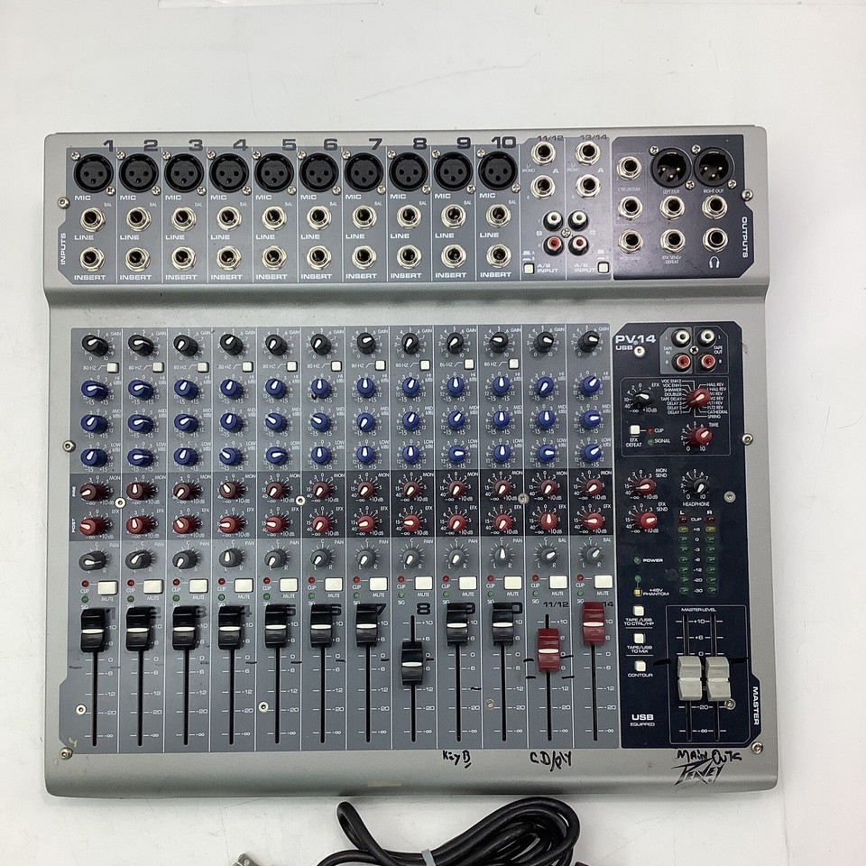 Peavey PV14USB 14-Channel Mixer with Digital Output and Effects w ...