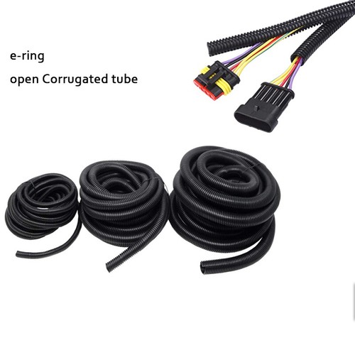 7-28mm Split Convoluted Tubing Conduit Sleeving Wiring Harness Loom ...