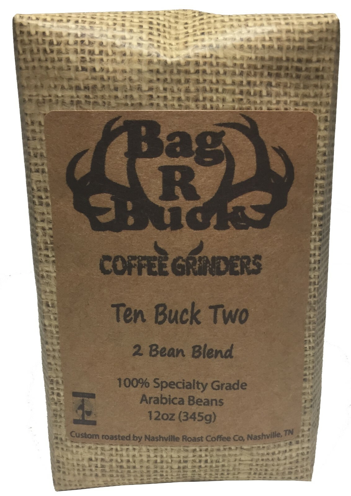 Bag R Buck Coffee Grinders Ten Buck Two 2 Bean Blend 12oz Bag | eBay