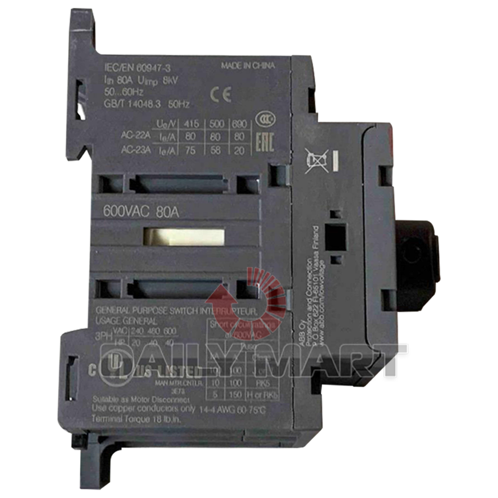 New In Box ABB OT80F3 1SCA105798R1001 10136393 Disconnect Switch | eBay