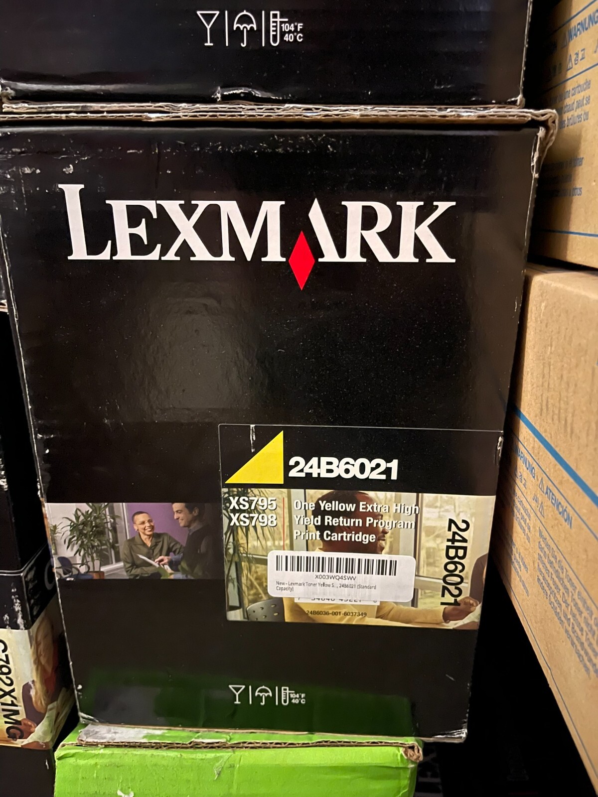 Genuine Lexmark 24B6021 Yellow Toner Cartridge for Xs795 Xs798 for sale ...