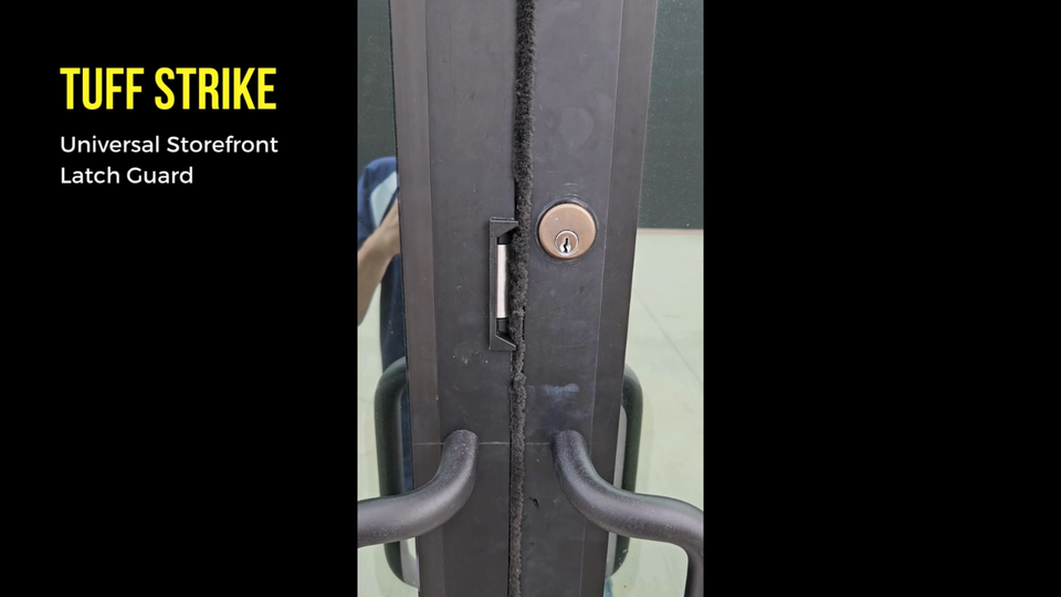 Storefront Door Lock Latch Guard | Outswinging Door Tamper Proof Latch ...