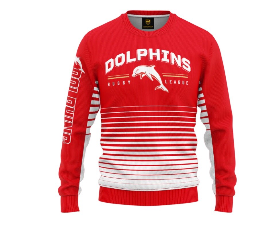 NRL Kids Game Time Pullover - Dolphins - Infant Baby - Light Jumper ...
