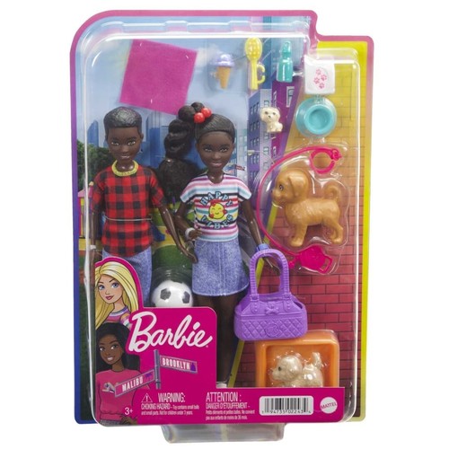 Barbie It Takes Two Jackson Jayla Twins African American Skipper Dolls ...