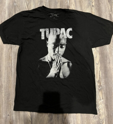 Tupac Shakur 2PAC Prayer Hands Praying XL Black T-Shirt 2020 Amaru ...