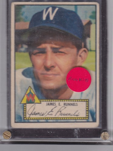 James Runnels - 1952 Topps Red - Washington Senators - Baseball | eBay