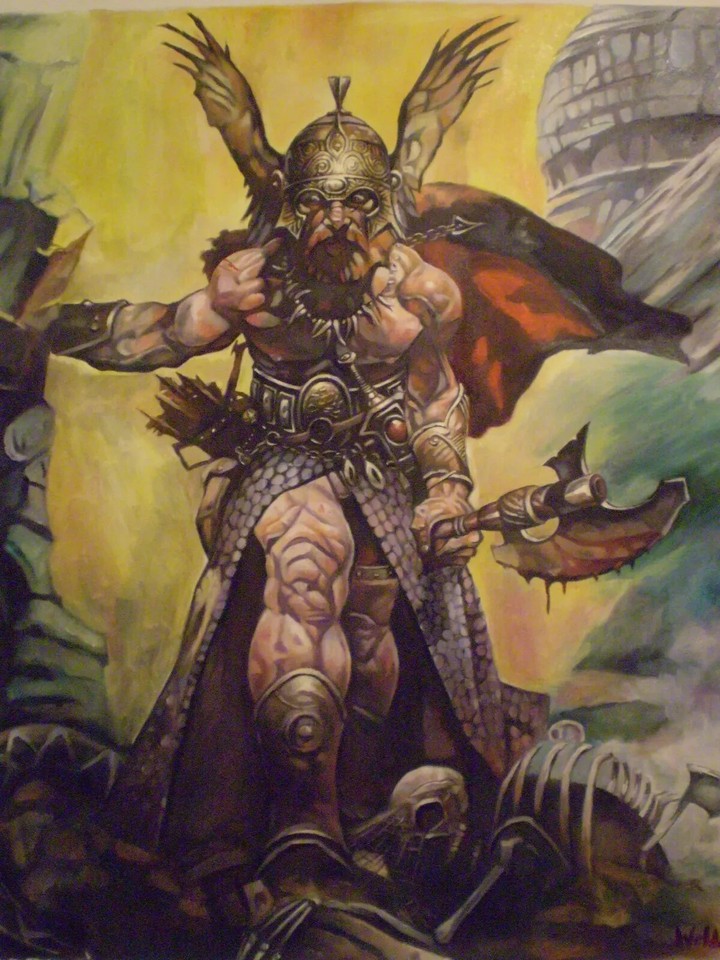 ART CONAN THE BARBARIAN Boris Vallejo Frank Frazetta Fantasy ART | eBay