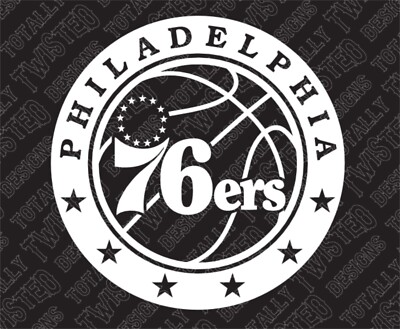 Philadelphia 76ers NBA vinyl decal sticker Car Truck Basketball Philly ...