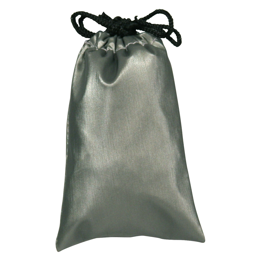 Faux Leather Bags Drawstring Pouch Steel Grey Jewelry Bags Gift Pouch ...