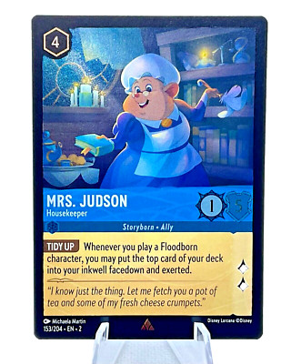 Mrs.Judson Housekeeper 153/204 Foil Disney Lorcana-Rise of the ...