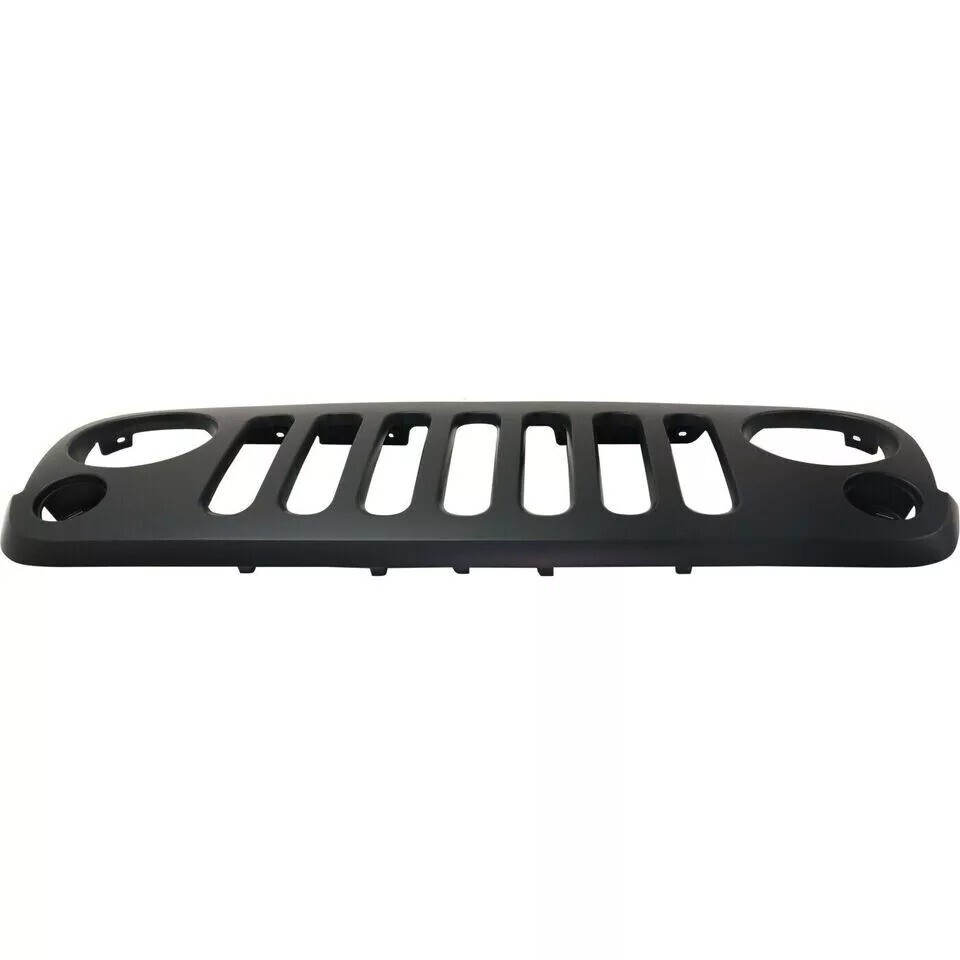 Fornt Grille For 2007-2017 Jeep Wrangler JK Black Plastic 68046306AC ...