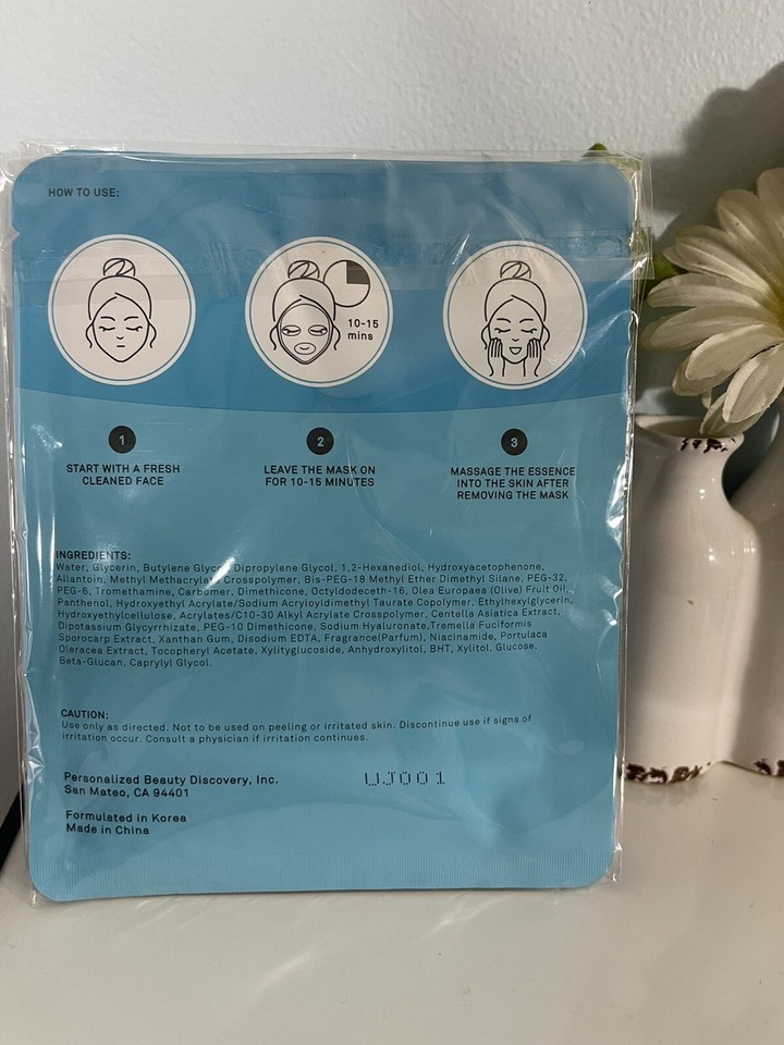2X PLAY LIST NOURISHING ULTRA HYDRATION SHEET MASK 3D HYDRATION COMPLEX ...