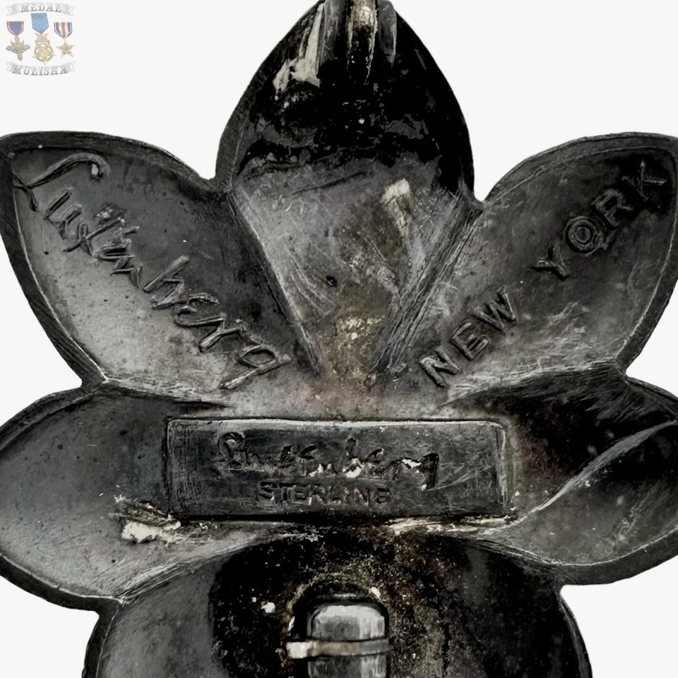 LUX STERLING WWII USMC LT. COLONEL NAVY COMMANDER RANK INSIGNIA ...