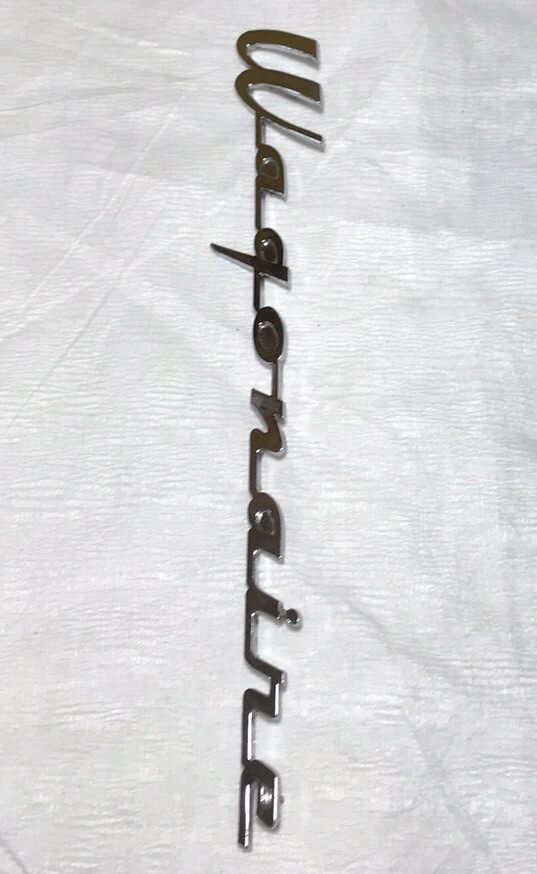 1963~1966 STUDEBAKER WAGONAIRE TAIL GATE SCRIPT EMBLEM | eBay Australia