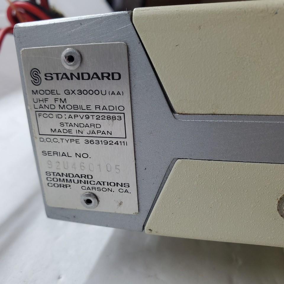 Standard GX3000 Radio made in japan UHF land mobile | eBay