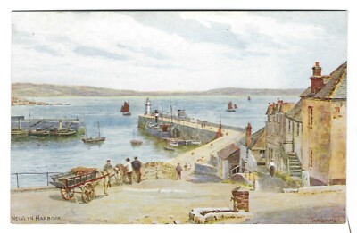 A R Quinton Cornwall card: Salmon 2192. Newlyn Harbour. pristine | eBay