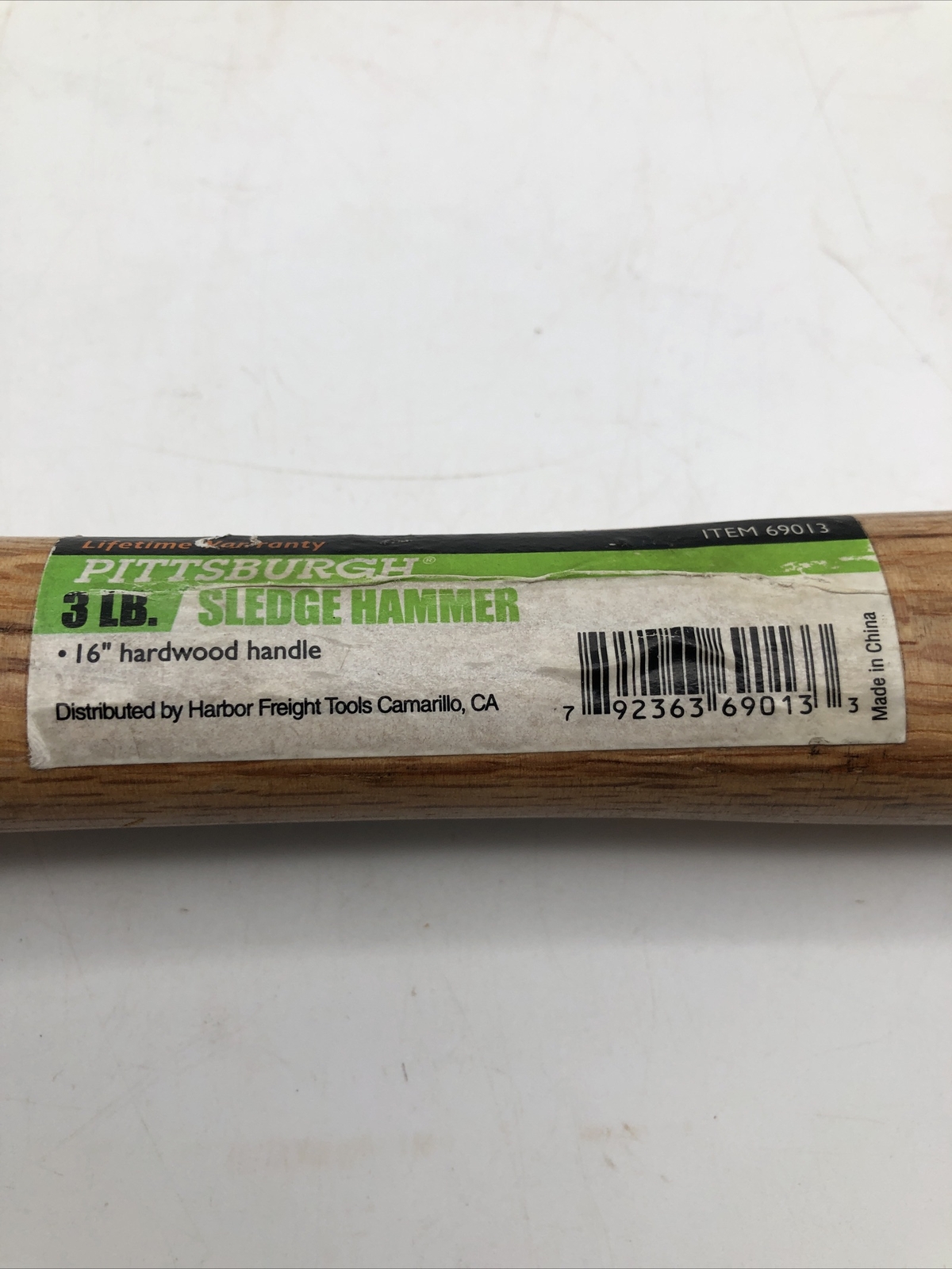 Pittsburgh Tool 3 lb. Sledge Hammer Hickory Hardwood Handle 16" | eBay