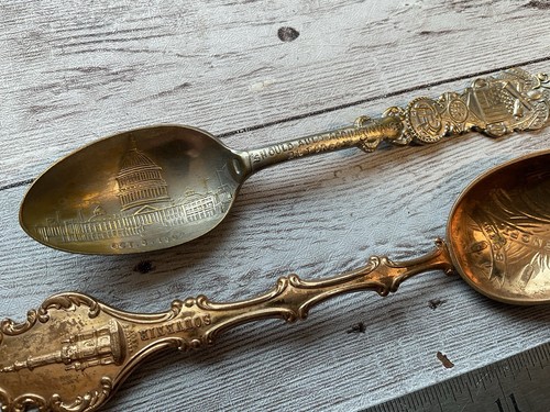 ORIGINAL ANTIQUE GAR CIVIL WAR SPOON PAIR 1902 WASHINGTON / PGH PA | eBay