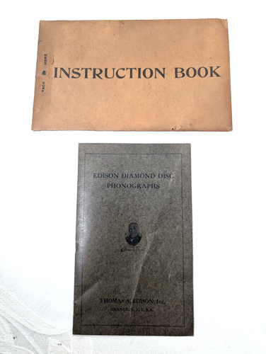 Vintage Edison, Diamond Disk Photograph Instruction Book With Original Envelope | eBay