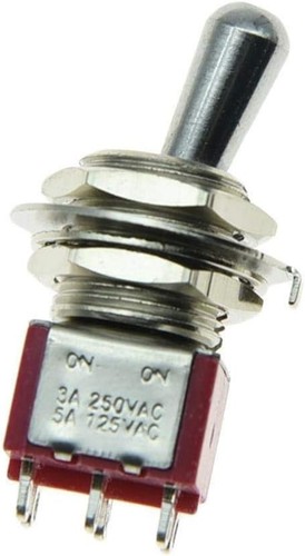 SALECOM Guitar or AMP Amplifier DPDT 2 Way ON 2 ON, 1 Fat Bat Toggle ...