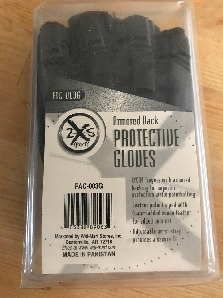 2xs Sports Armored Back Black Protective Gloves L/xl Brand New ...
