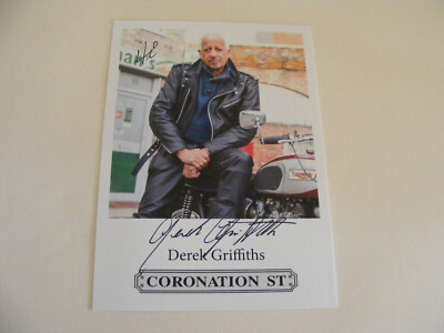 DEREK GRIFFITHS Signed Coronation Street Cast Card Photo Autograph TV ...